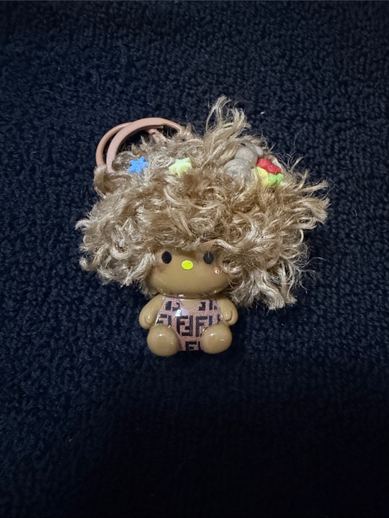 Accessories | Cute Brown Furry Hair Hk Figure Keychain | Poshmark